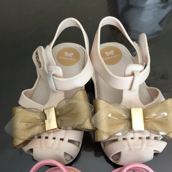 Zaxy | Shoes | Set Of 2 Pairs Zaxy Baby Kids Sandals Size 7 6 | Poshmark